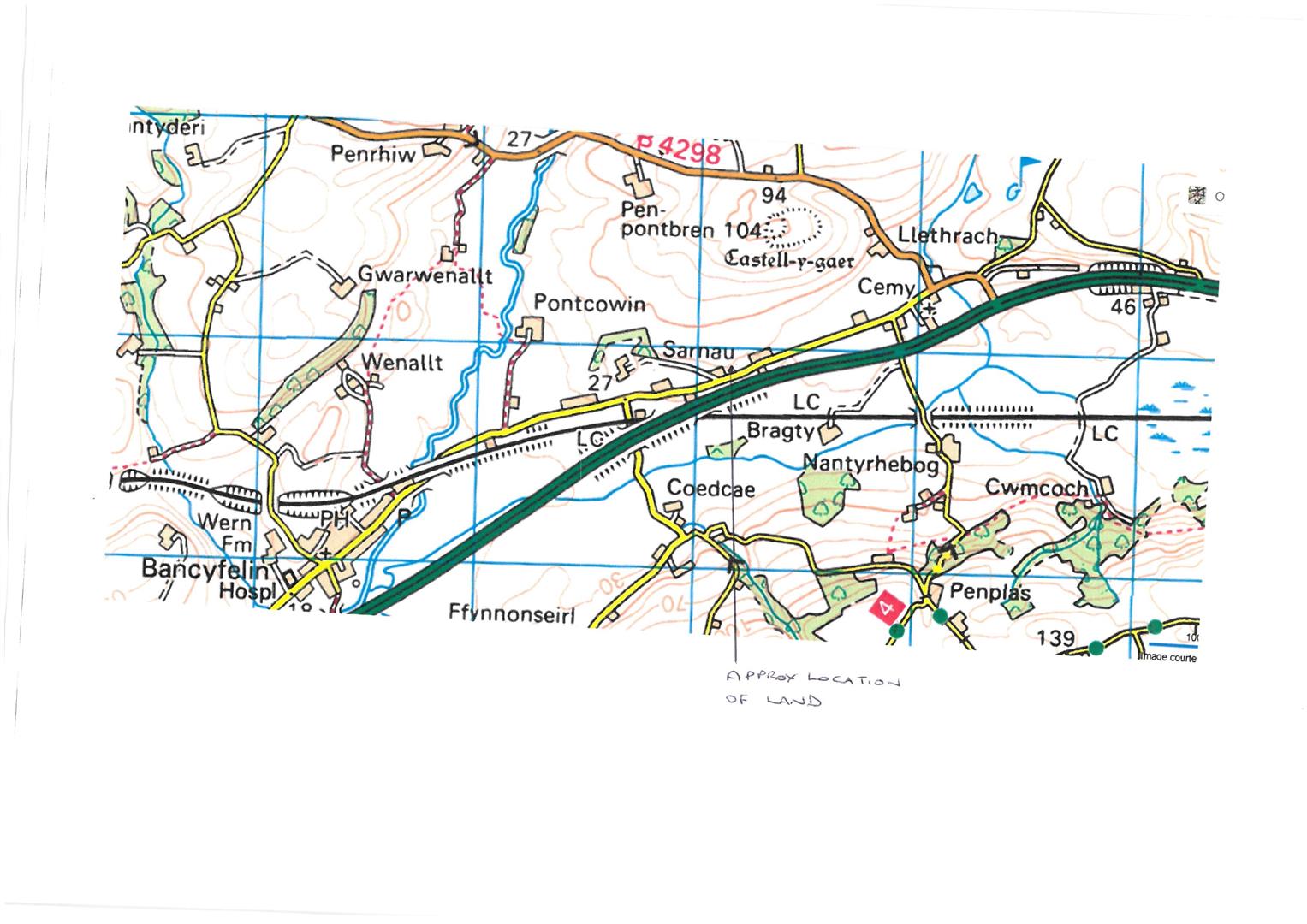 By Auction: Approx. 28 acres at Sarnau Fields, Bancyfelin, Llysonnen ...